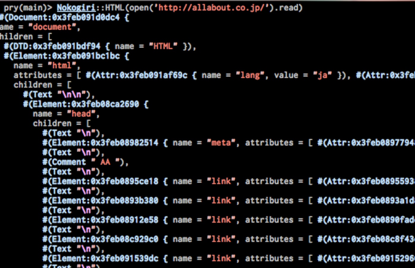 RubyによるWebスクレイピング(1): NokogiriでHTMLをパースする [Ruby] All About