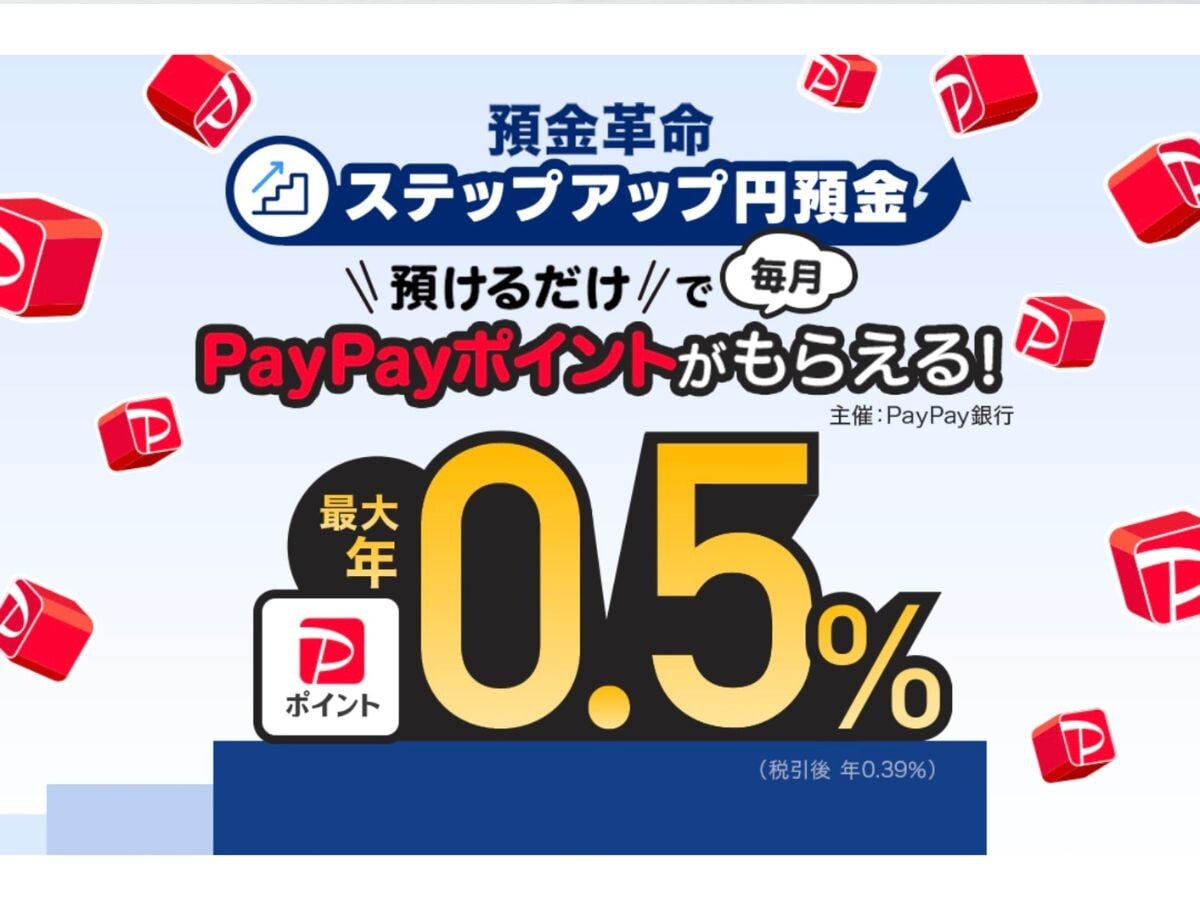 利息より0.1％お得！PayPay銀行、円普通預金で「PayPayポイント」受け取り可能に [銀行・郵便局] All About