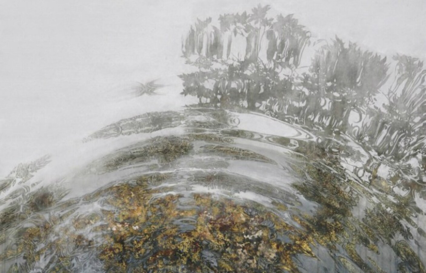 Reflective Paintings of Water Ripples | All About Japan