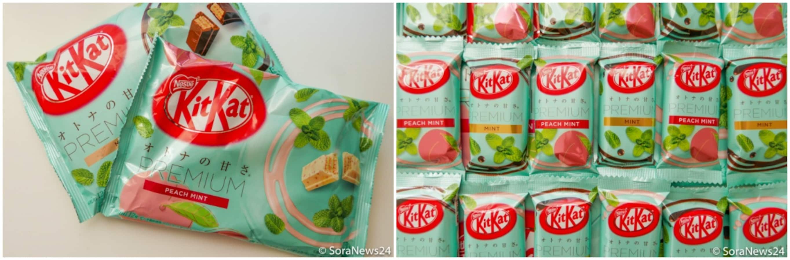 New KitKats Combine Mint, Peach & Rum | All About Japan