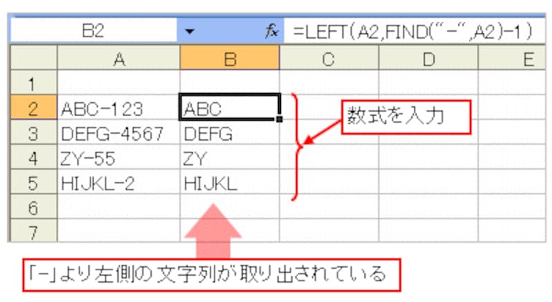 Excelで特定の文字列を抽出する関数の使い方 [エクセル（excel）の使い方] All About