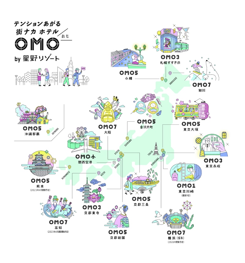 「OMO by 星野リゾート」徹底解剖！ 全施設に泊ったから分かる、“街ナカホテル”の魅力 [旅の準備・お得・便利] All About